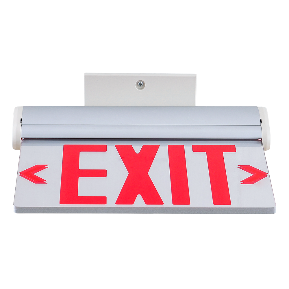 LED Edge-Lit Exit Sign | Red Letter | 2.5W | 120-277V